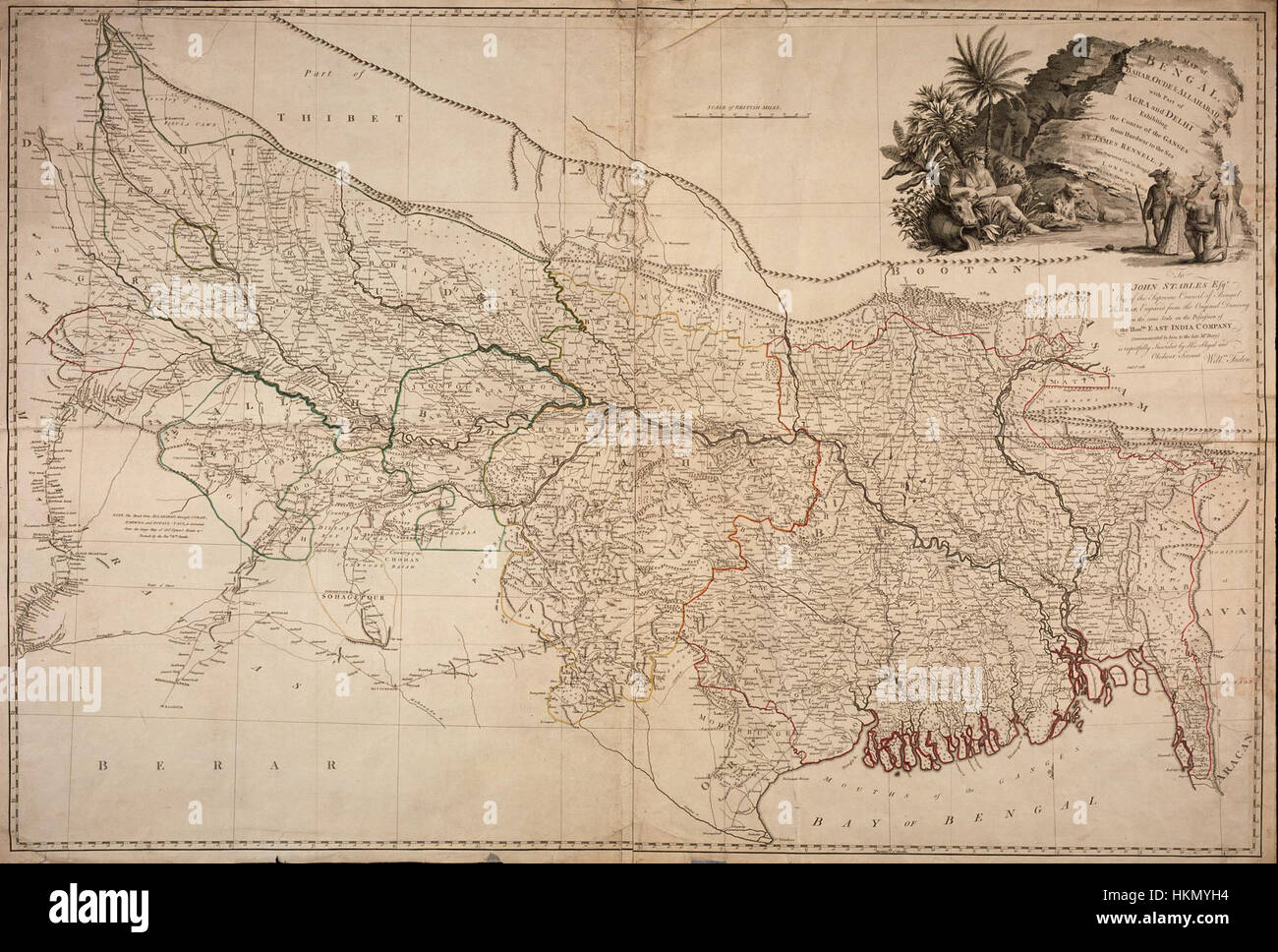 Map of eastern india hi-res stock photography and images - Alamy
