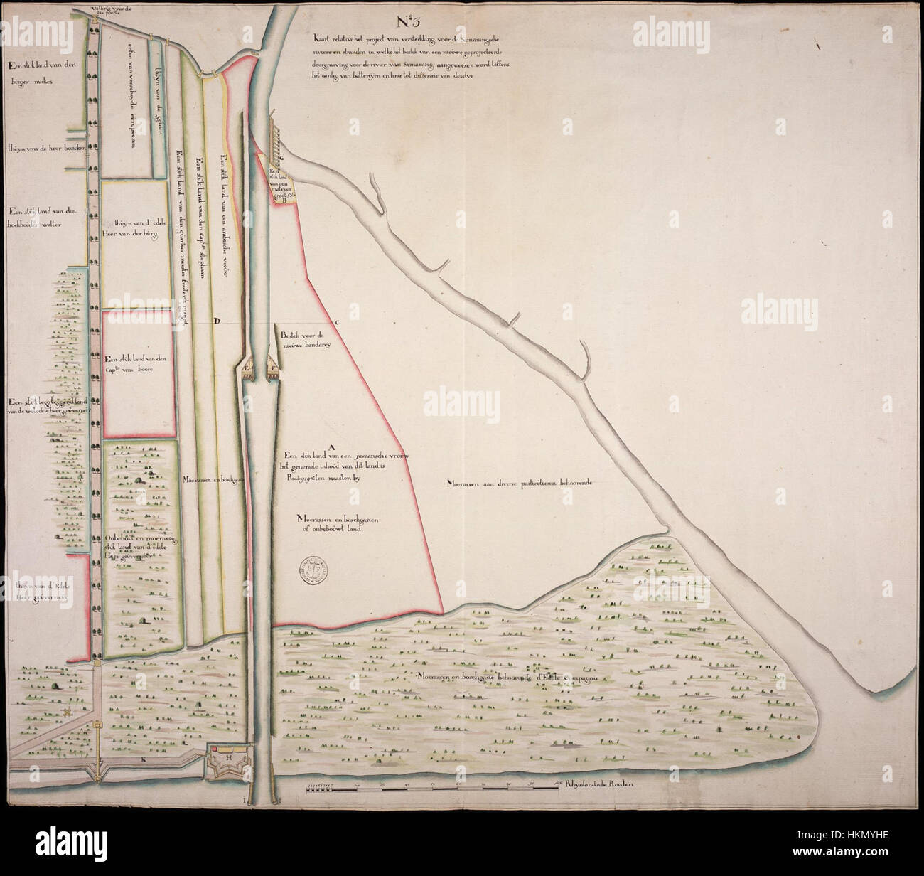 This historical map, identified as AMH-5586-NA, depicts the city of ...