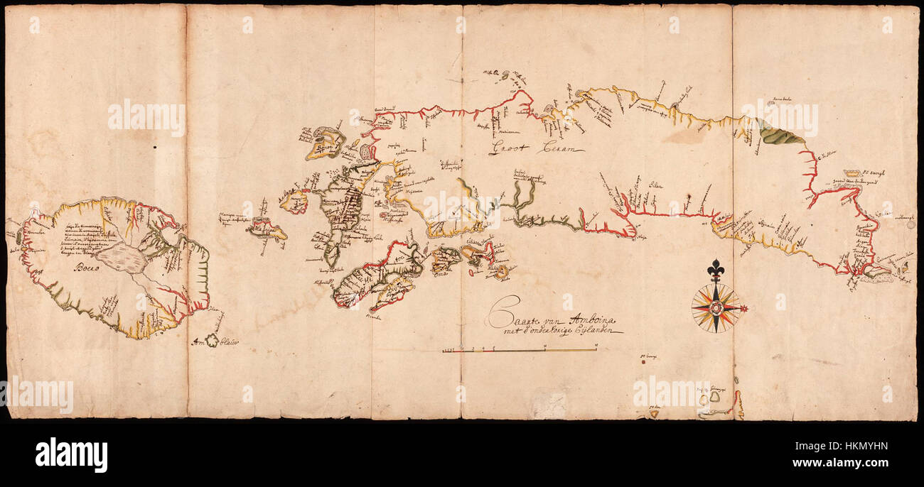 Moluccas map hi-res stock photography and images - Alamy