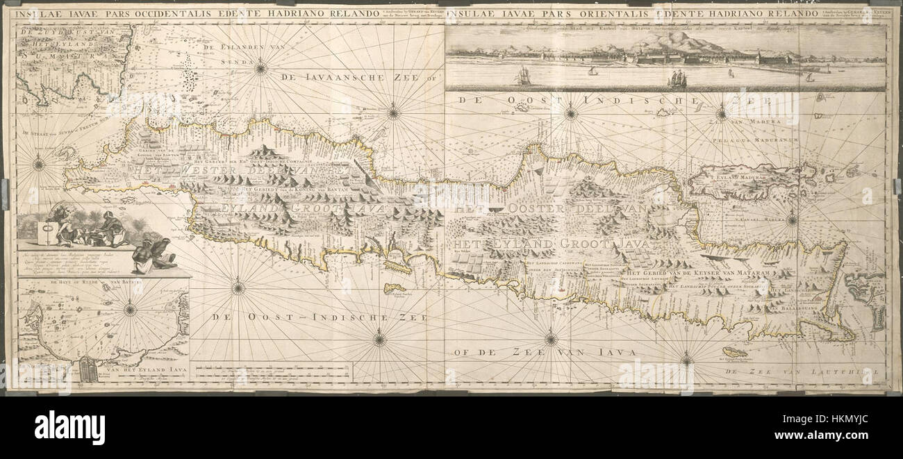 This map, titled AMH-5610-NA, depicts the island of Java, Indonesia ...