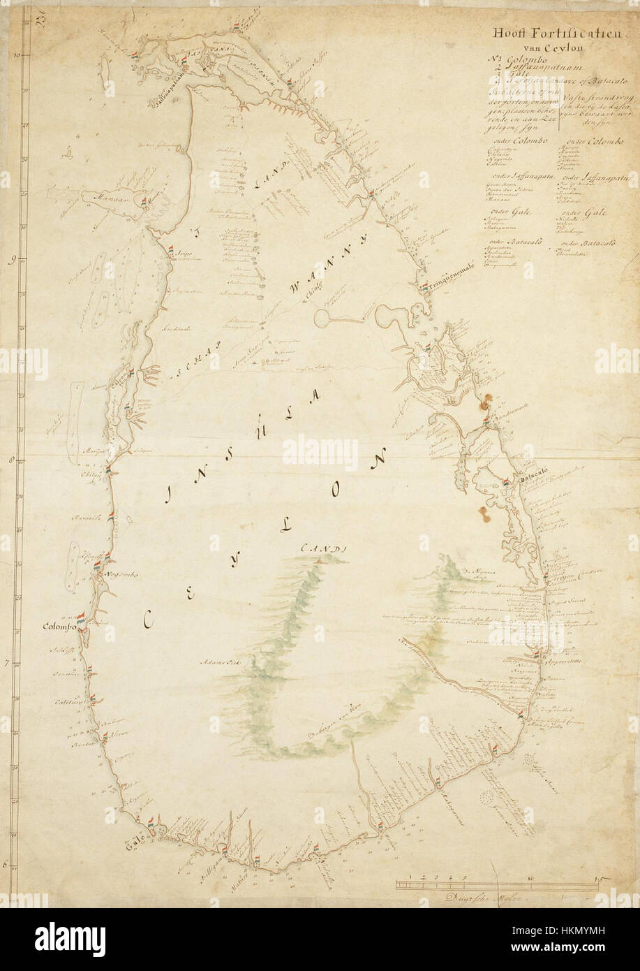 Antique map of ceylon hi-res stock photography and images - Alamy