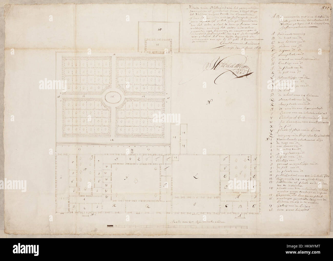 This map, labeled AMH-6068-NA, illustrates the layout of a training ...