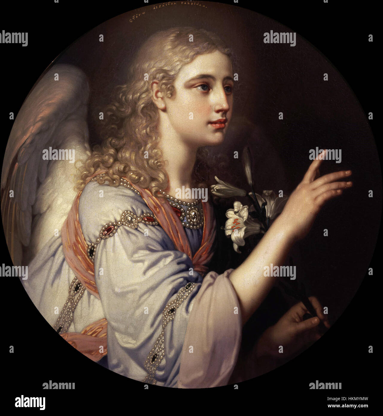 This painting depicts the Archangel Gabriel as portrayed in the ...