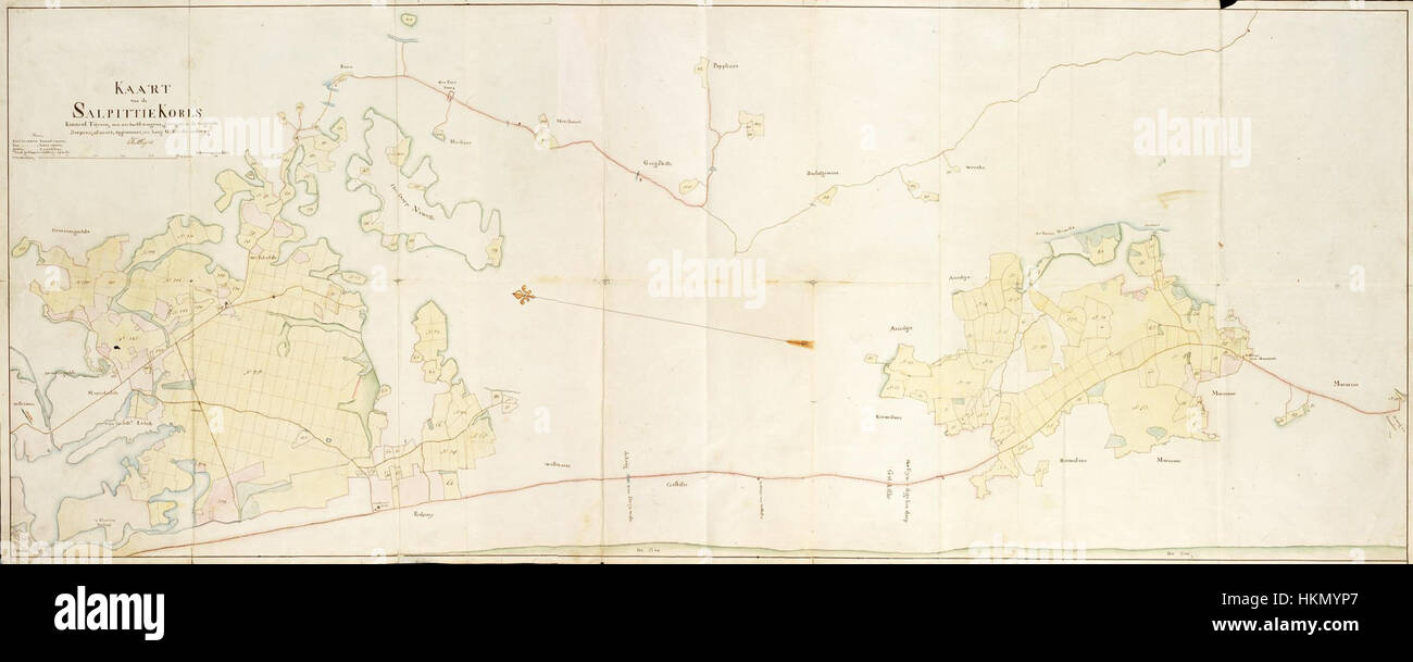This historical map depicts the cinnamon gardens near Colombo ...