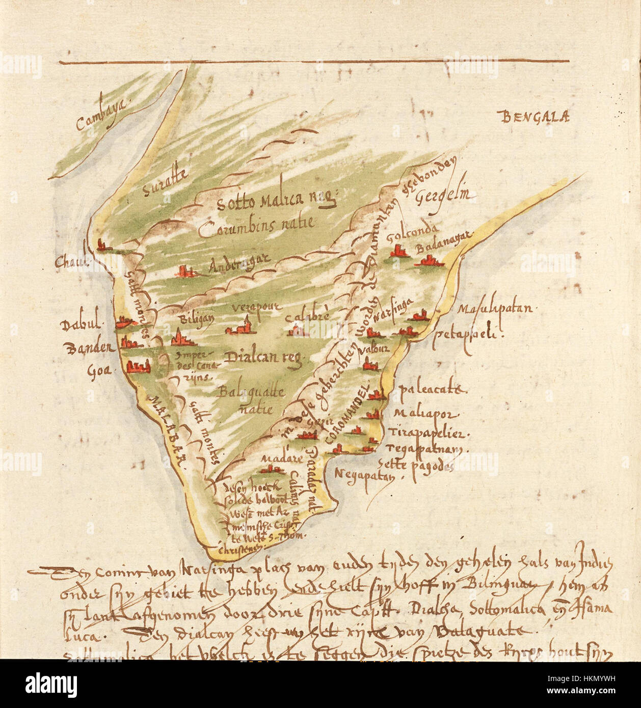 This 19th-century map of India provides a detailed geographical ...