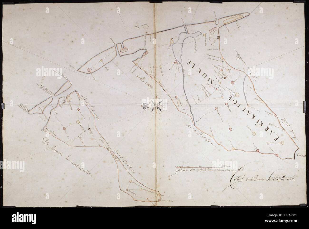 A map of Karricattemoele province, illustrating the region's ...