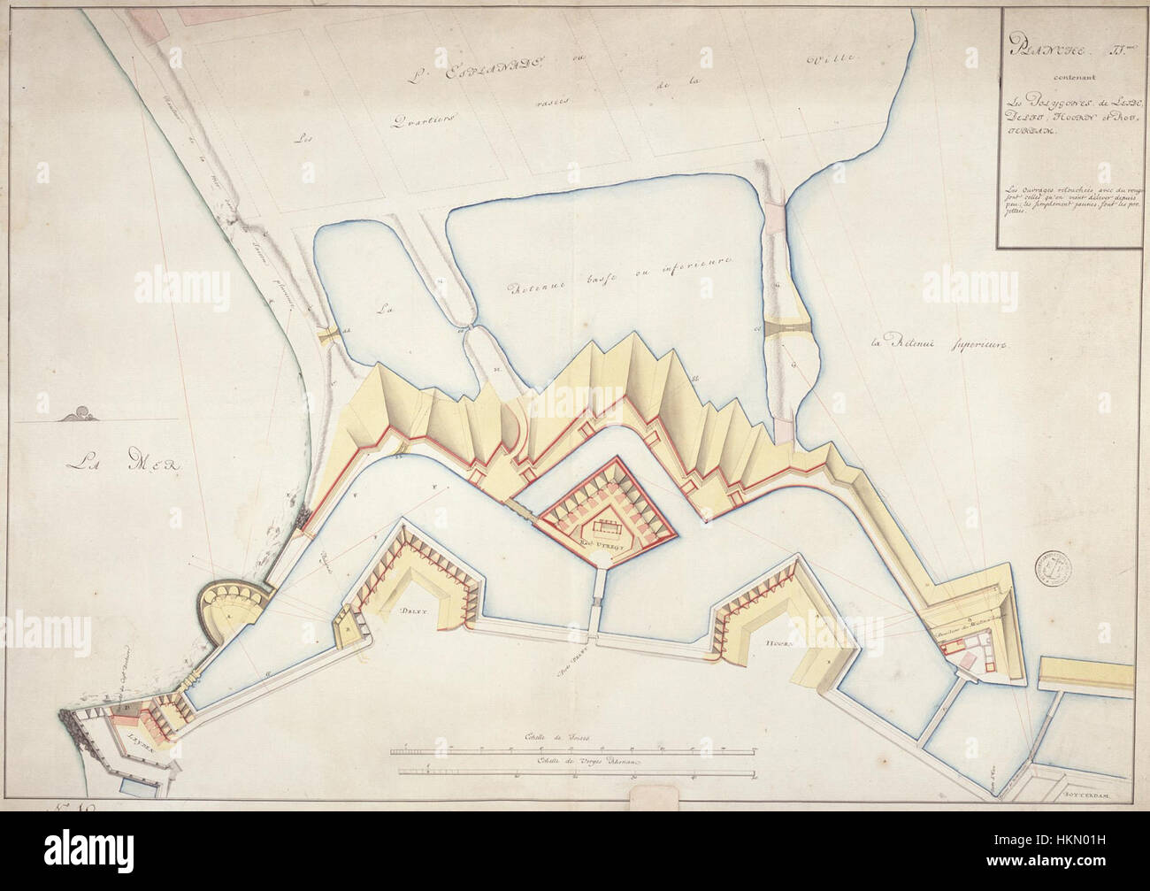 The map AMH-6580-NA details the layout of the Castle of Colombo. The ...