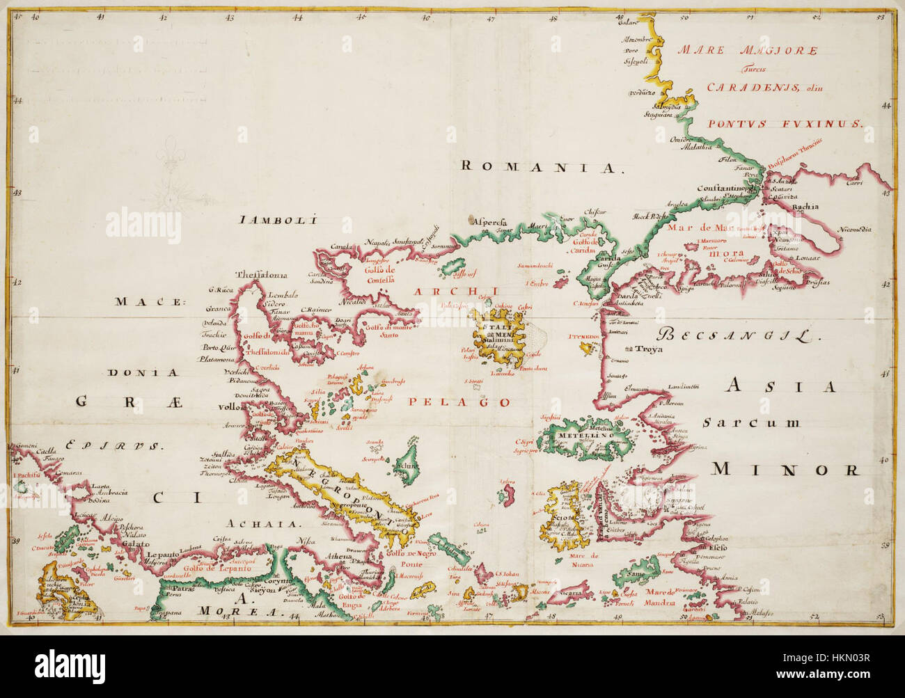 Greek map drawing hi-res stock photography and images - Alamy