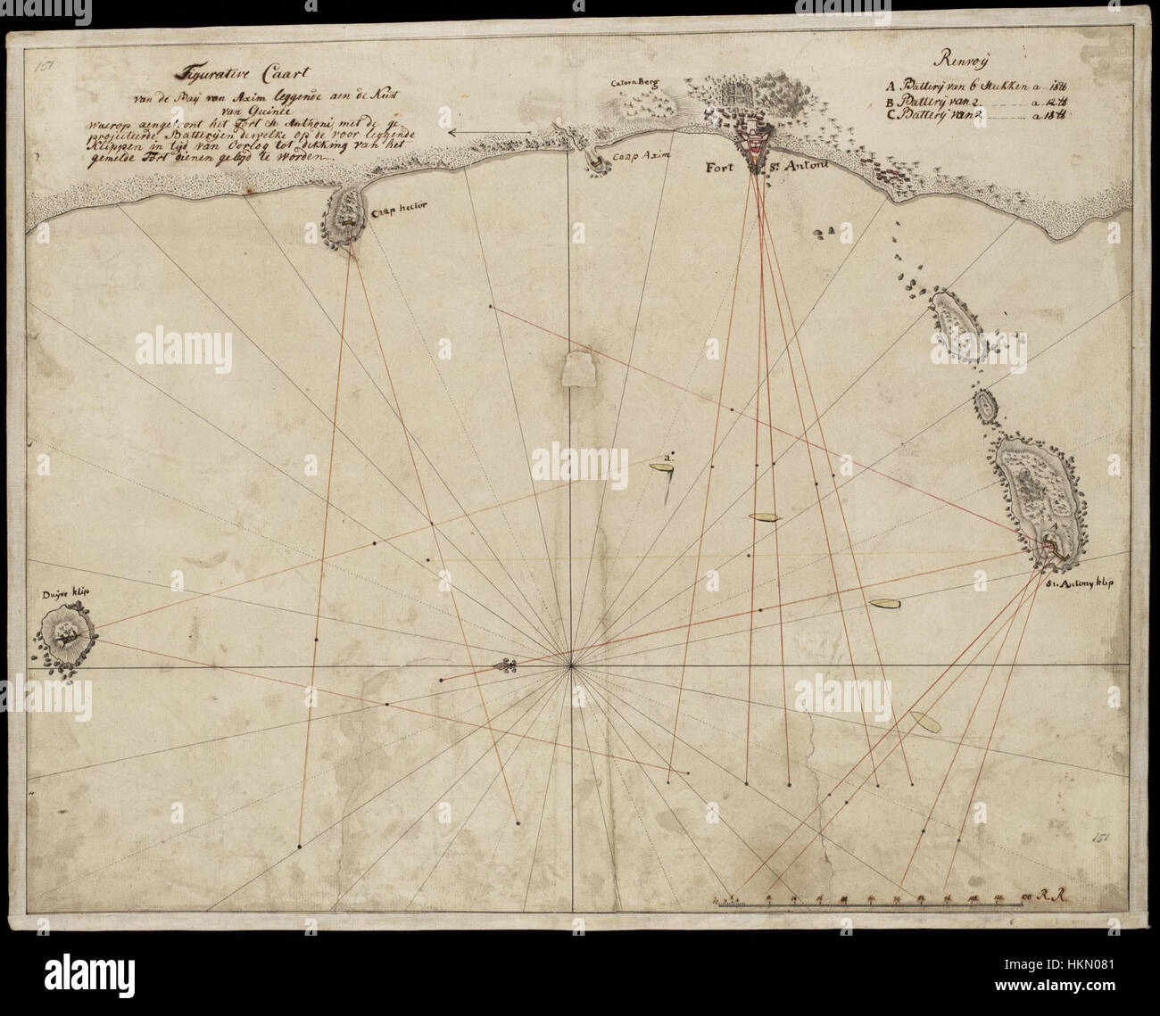 This historical map of Cape Axim provides a detailed view of the region ...
