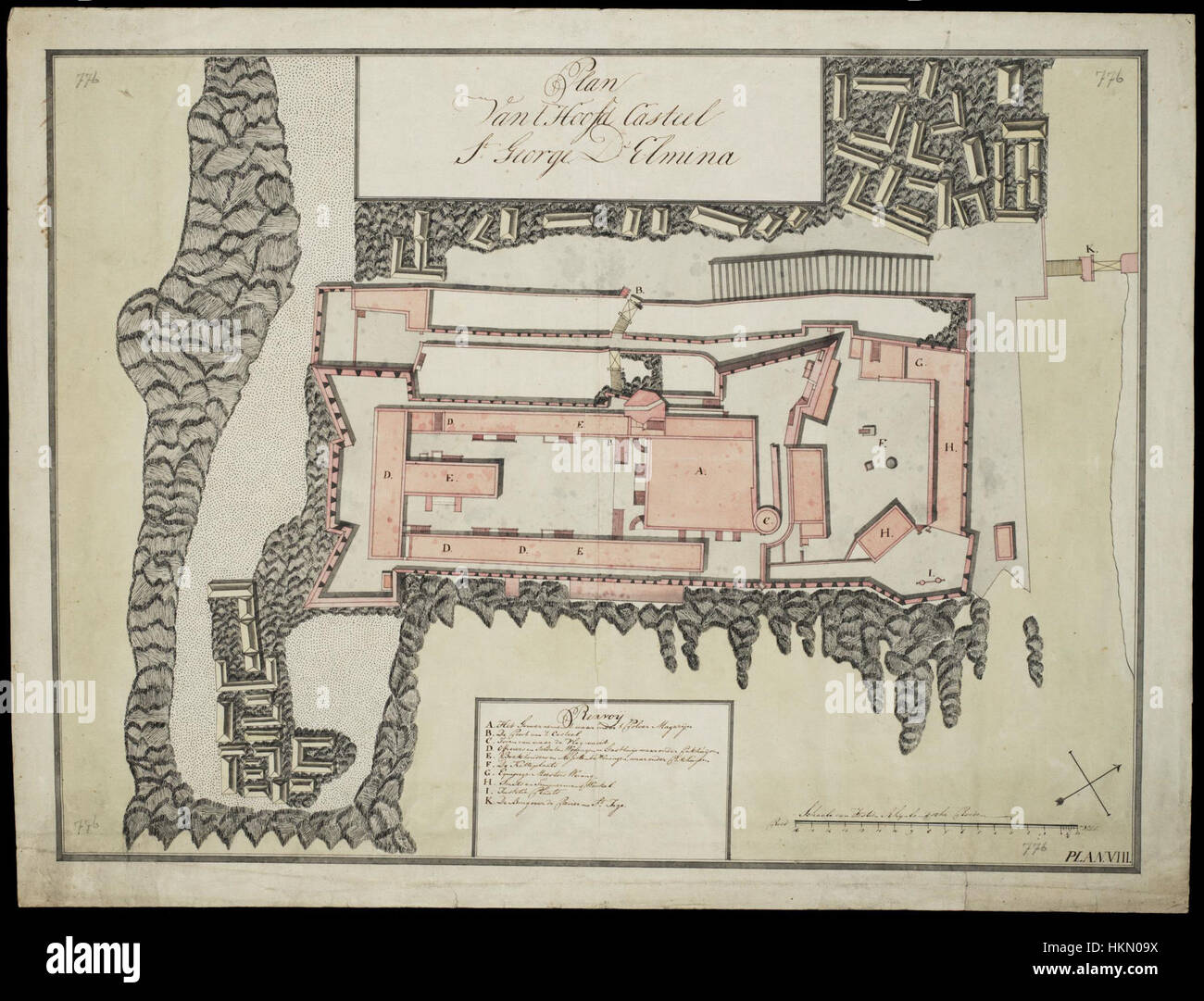 Reflecting the forts military history and architecture hi-res stock ...