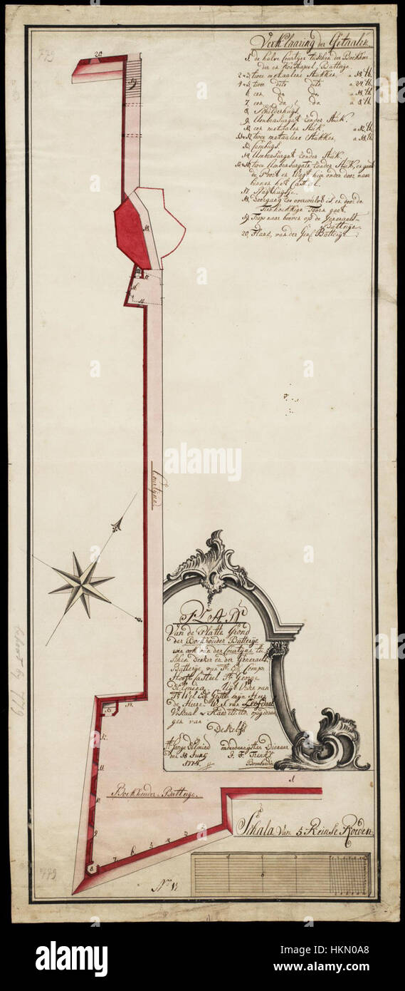 This floor plan shows a part of Fort St. George at Elmina, an important ...