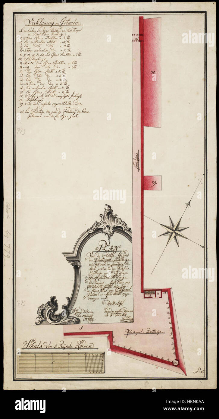 This floor plan of a section of Fort St. George in Elmina, Ghana ...
