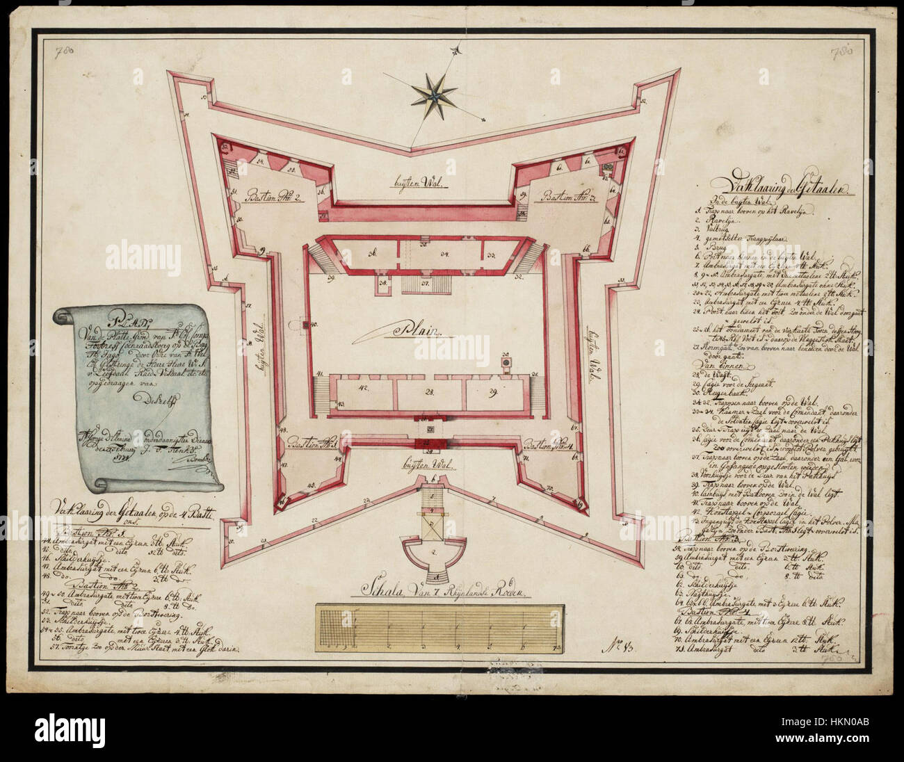 This floor plan of the Coenraadsburg Fort at Elmina provides a detailed ...