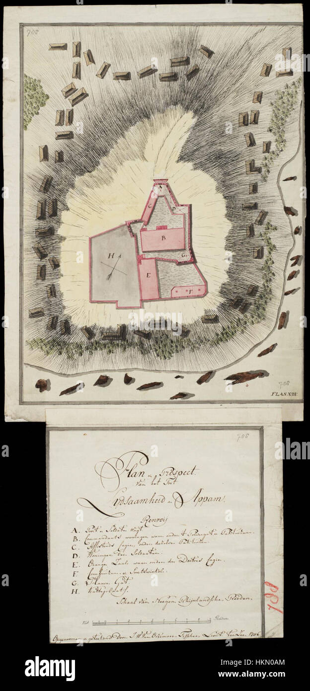 The floor plan of the Lijdzaamheid Fort at Apam provides a detailed ...