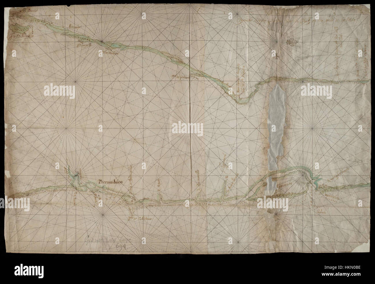 The 'Map of the Brazilian coastline' offers a detailed representation ...