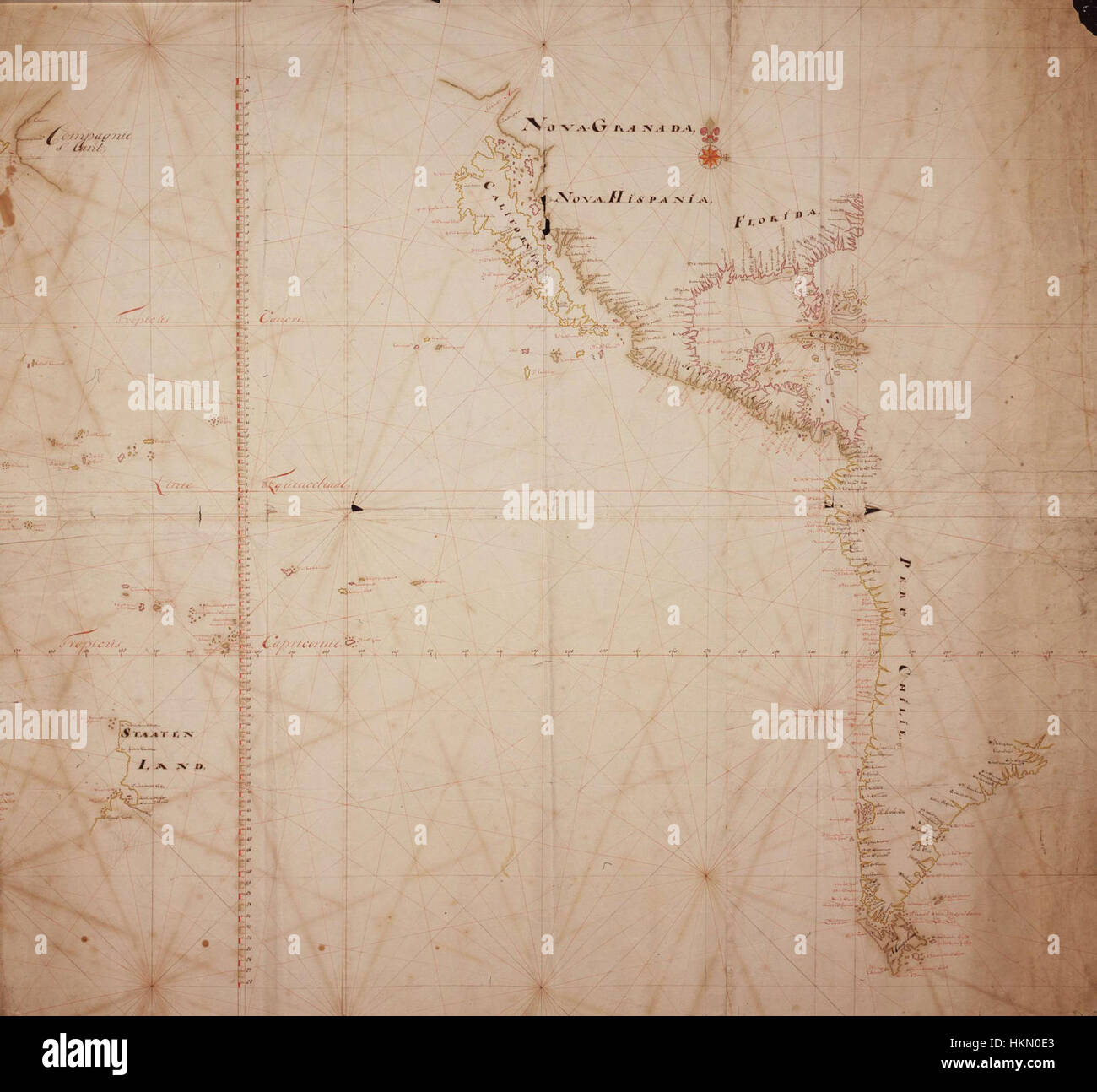 This historical map of the Pacific Ocean, cataloged as AMH-8631-NA ...
