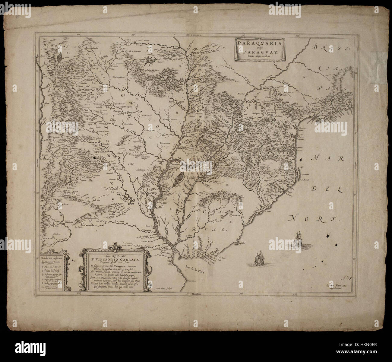 This 18th-century map of Paraguay, created as part of a historical ...