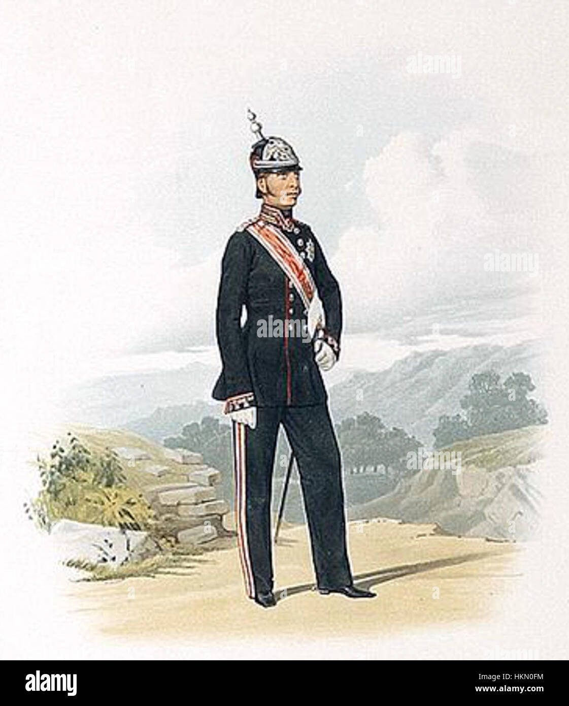 This artwork shows the evolution of uniforms and armament of the ...