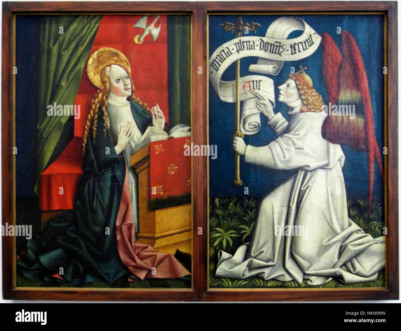 The 'Swabia Annunciation' is a religious painting depicting the angel ...
