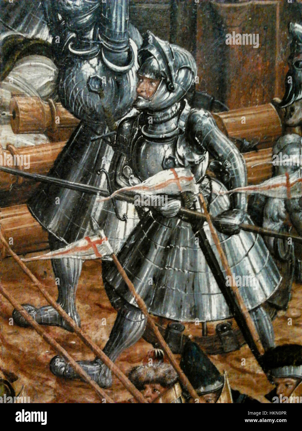 This artwork captures a detailed scene from the Battle of Orsha, a ...