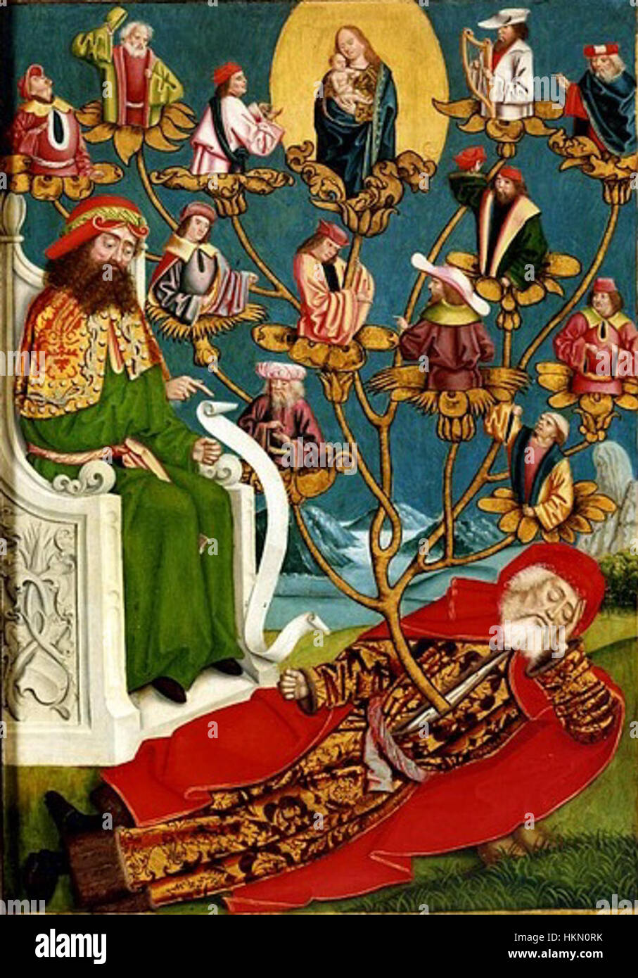 The 'Tree of Jesse,' as depicted by Stumme, is a religious artwork ...