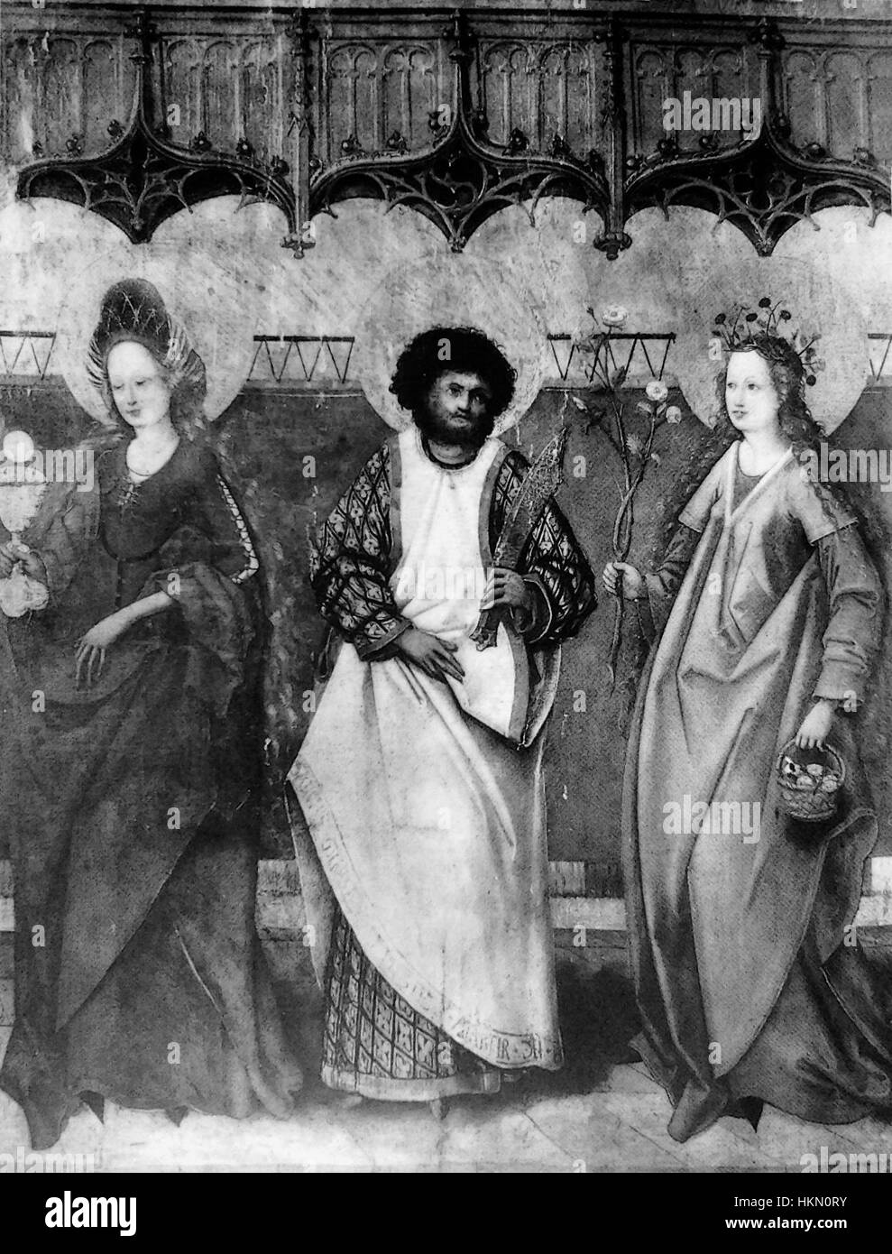 'Cologne Three Saints' is a historical artwork depicting three saints ...