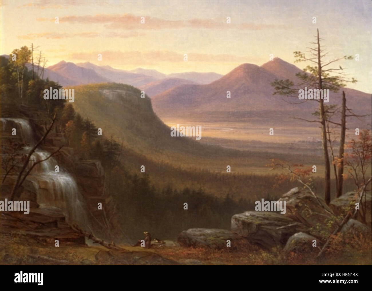 Benjamin Champney's painting 'Thompson Falls and the Saco Valley ...