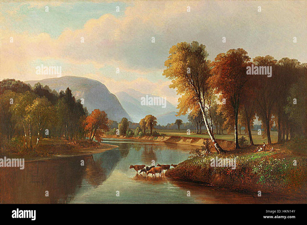 This painting by Benjamin Champney captures the serene beauty of the ...