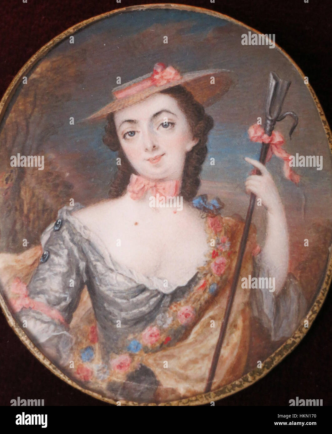 This portrait of Marie-Aurore de Saxe, painted in the 18th century ...