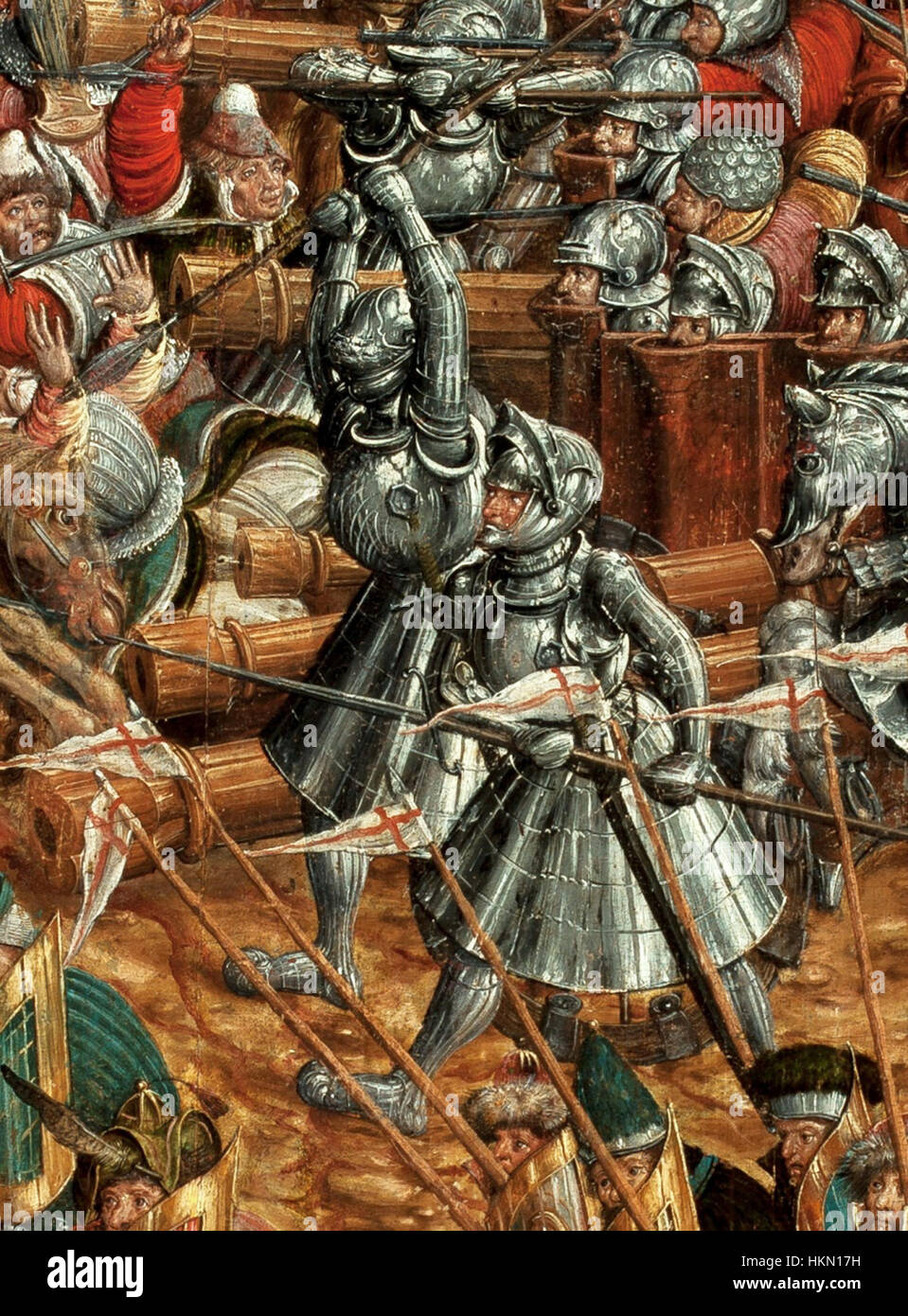 This detailed artwork depicts the Battle of Orsha, an important ...