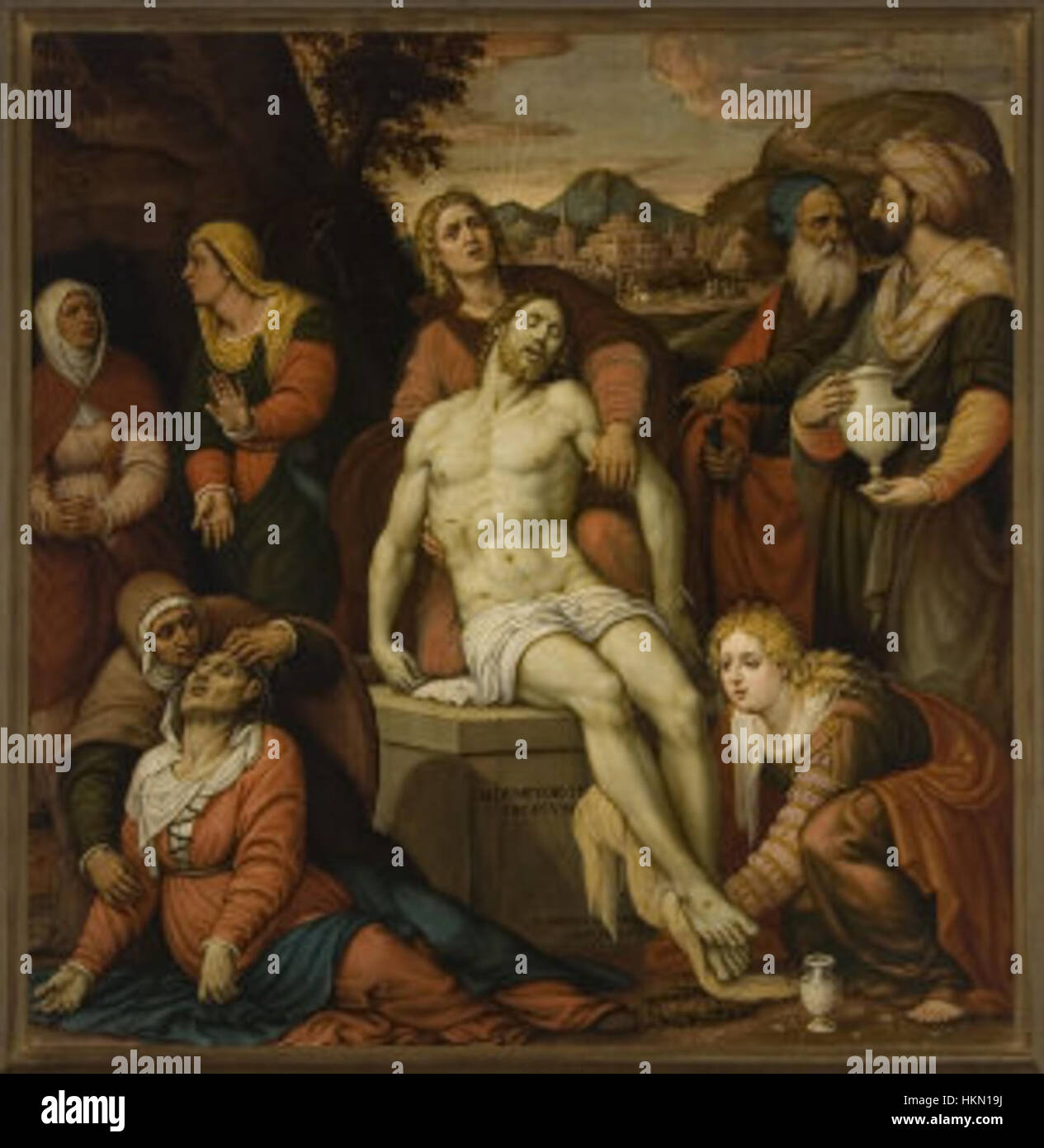 Amalteo’s 'Deposizione' from the Collezione CRUP Udine depicts the descent of Christ from the ...