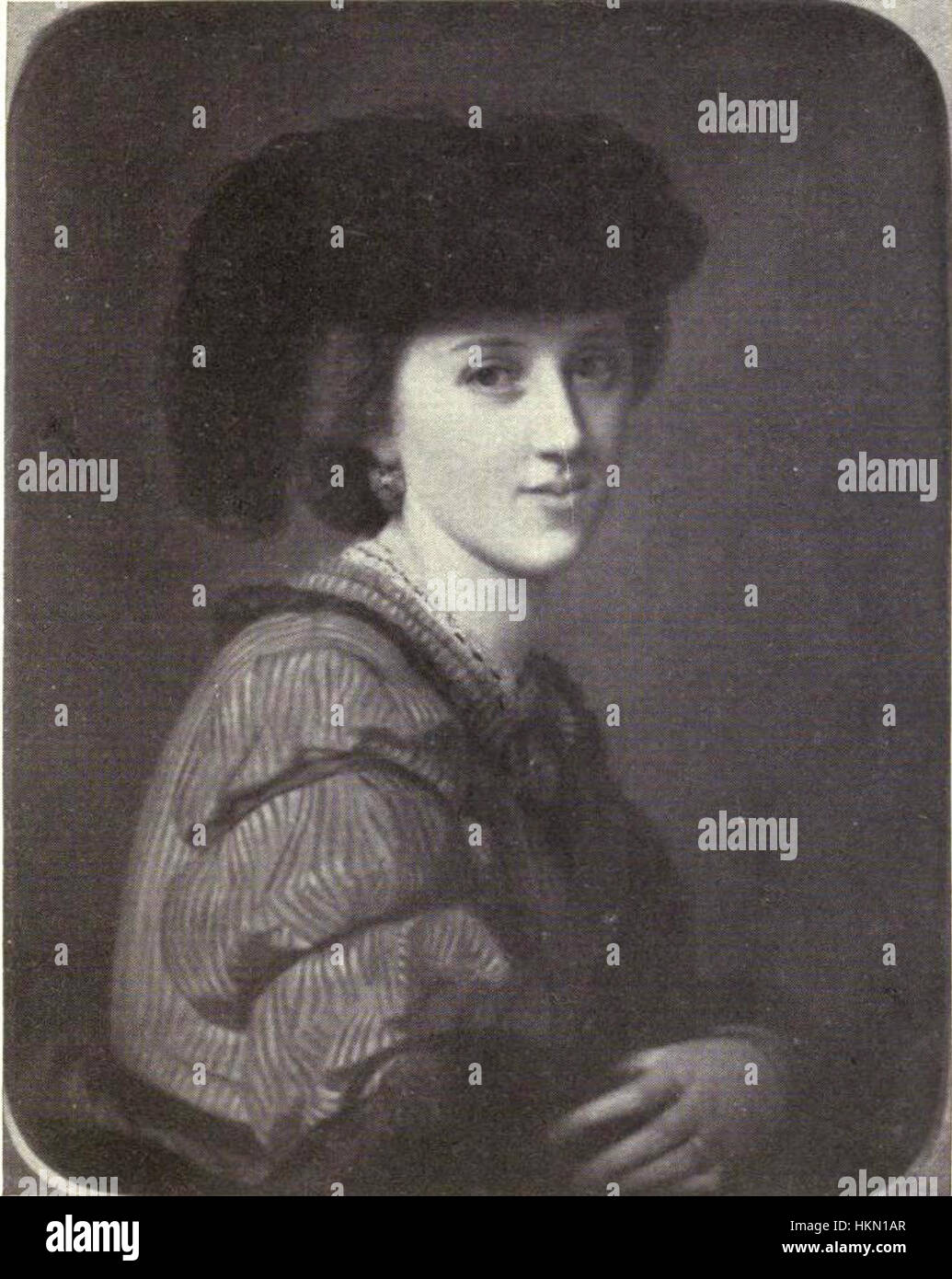 This portrait of Amelia Lehmann, painted by Rudolf Lehmann, captures ...