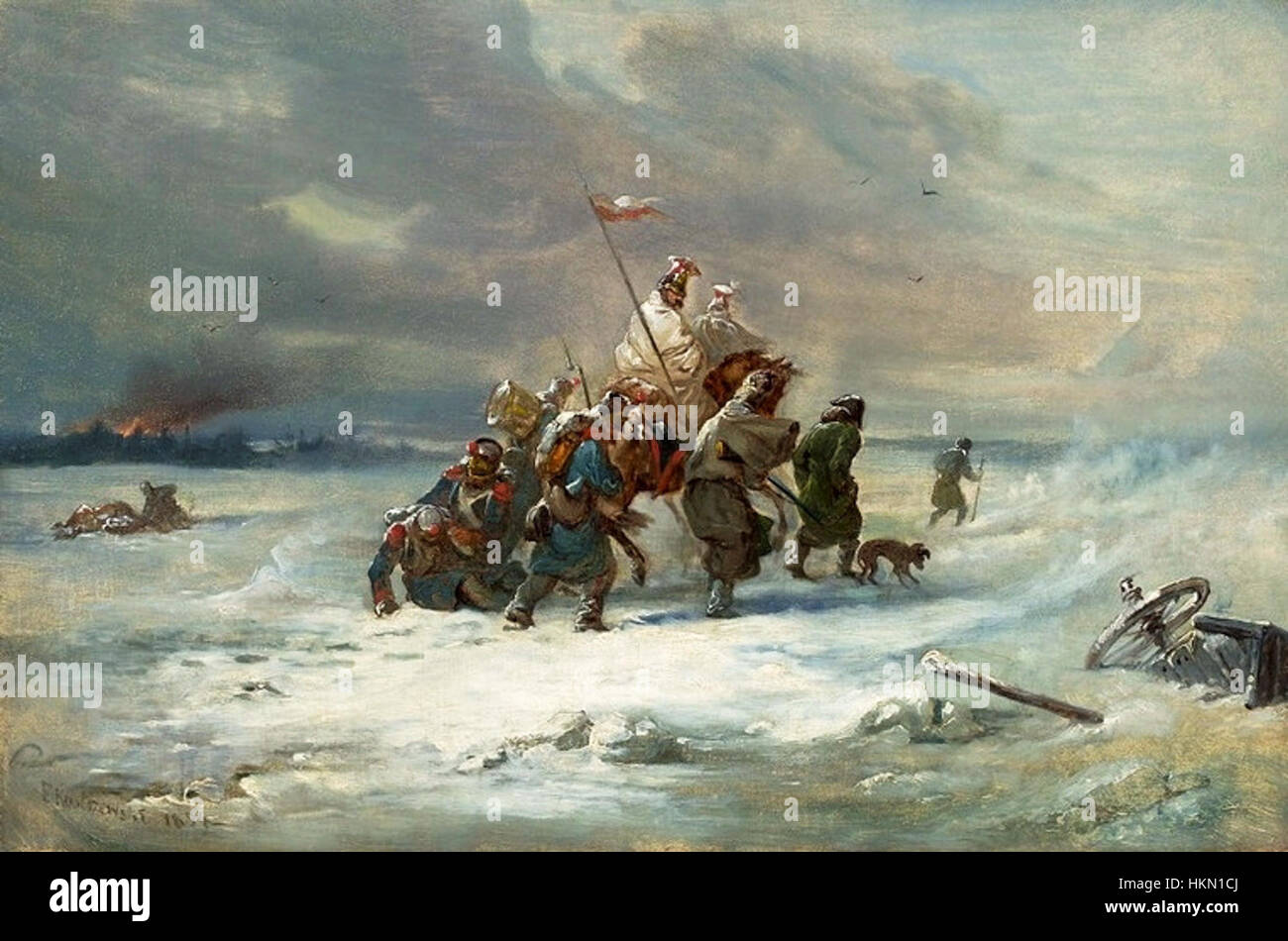 Kostrzewski's 'Retreat from Moscow' depicts the dramatic retreat of ...