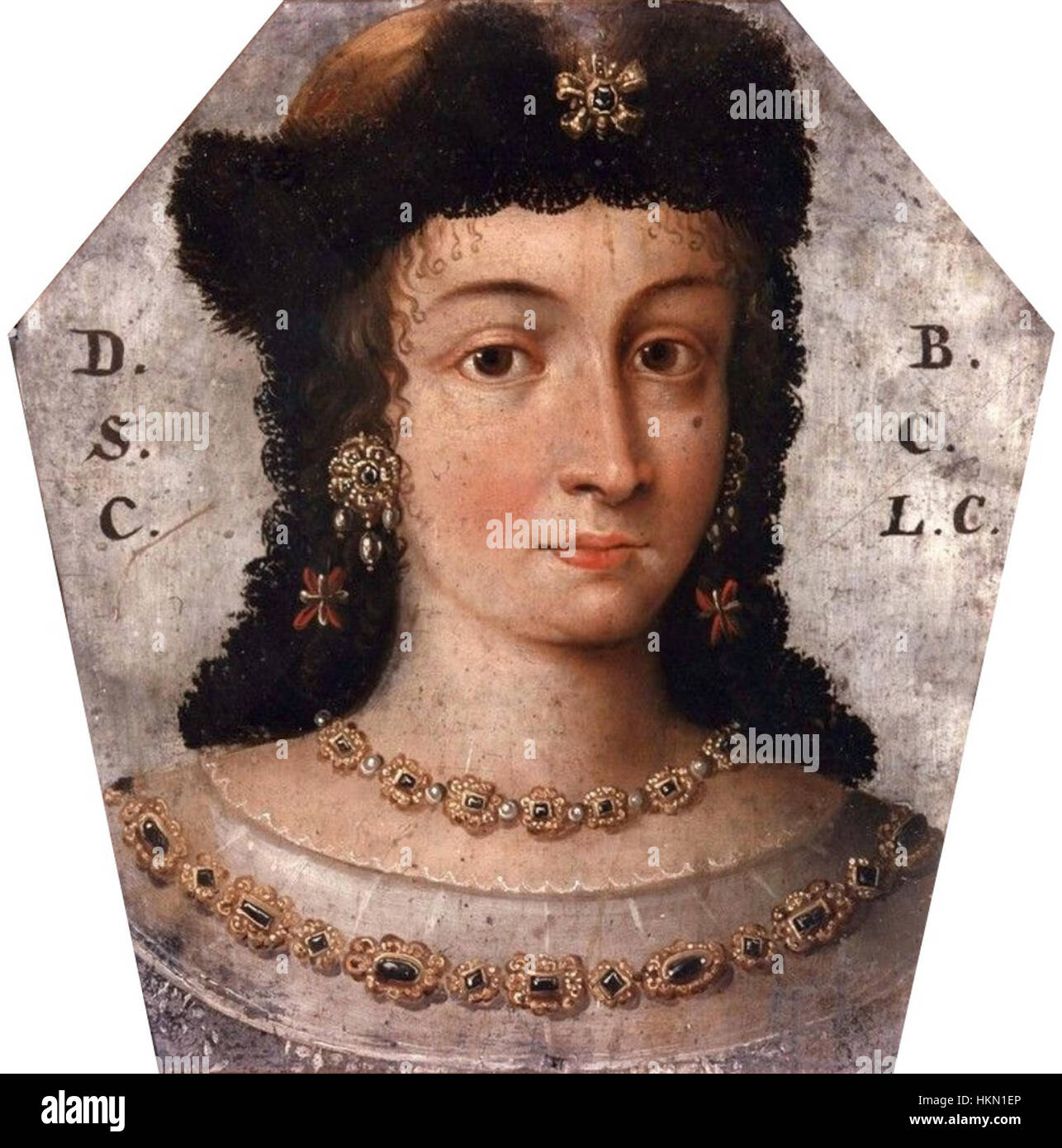 The coffin portrait of Barbara Lubomirska is an oil painting that ...