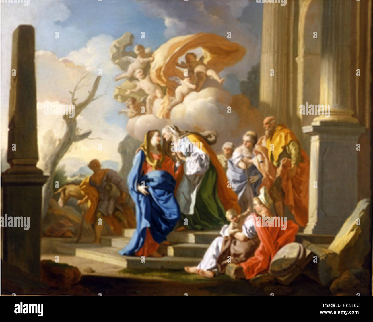 Francesco de Mura's painting 'The Visitation' depicts the biblical ...