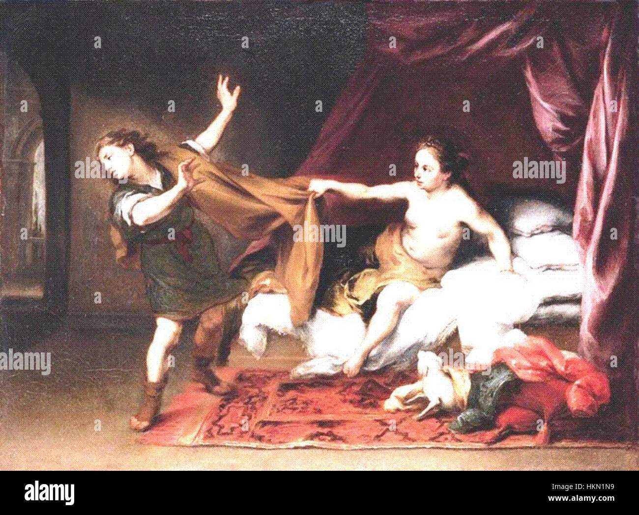 Bartolome Murillo’s 'Jose y la Mujer de Putifar' depicts the biblical ...