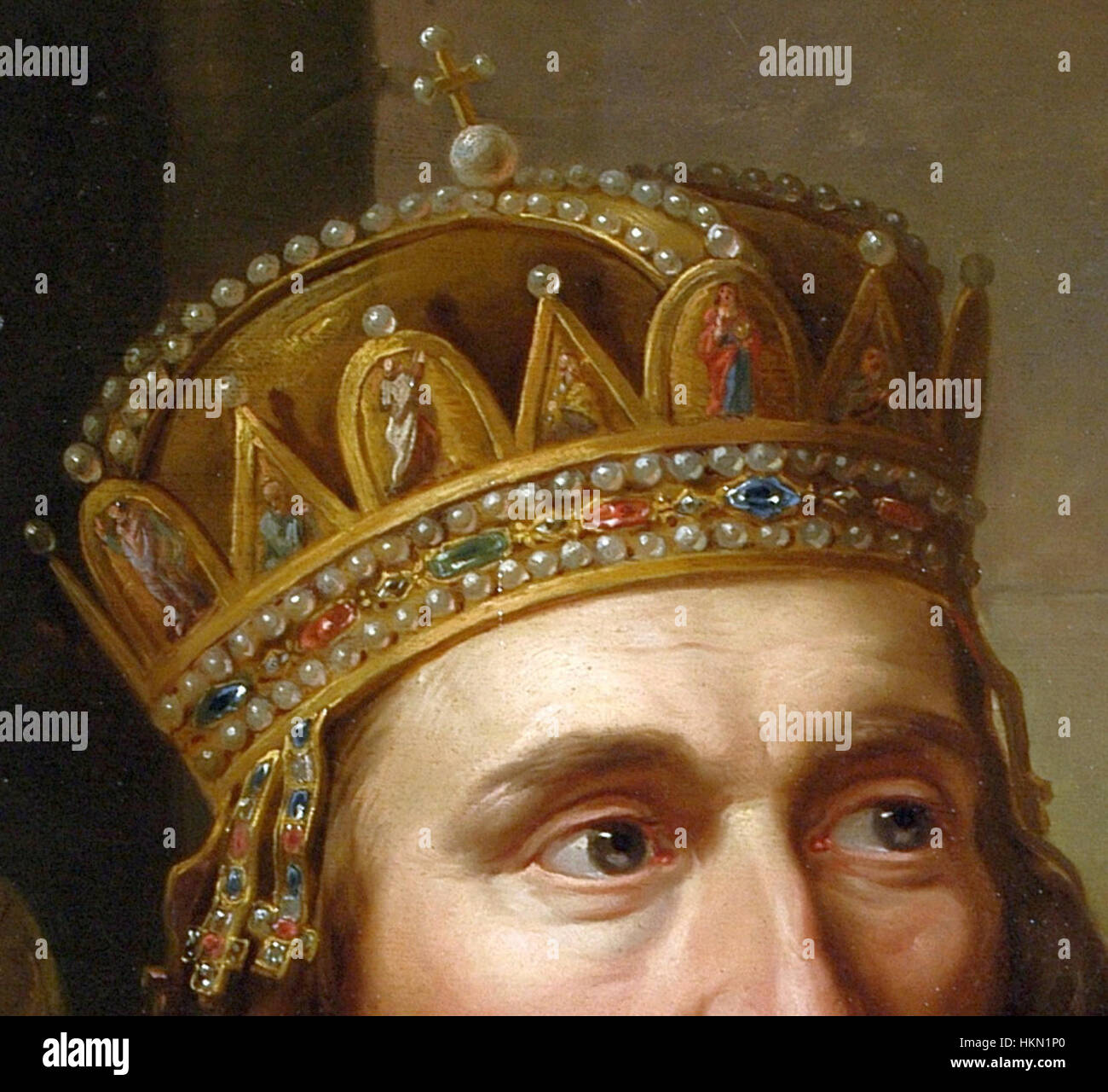 The Hungarian Crown, part of the Polish Crown Jewels, is a historic and ...