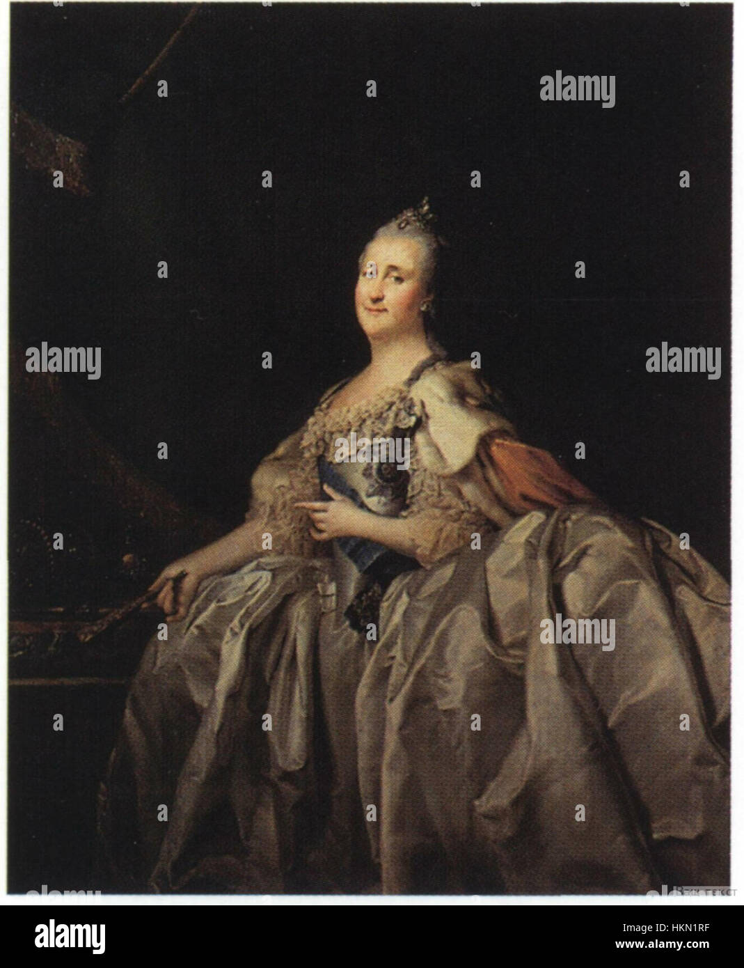 The portrait of Catherine II, painted by Levitsky in 1782, captures the ...