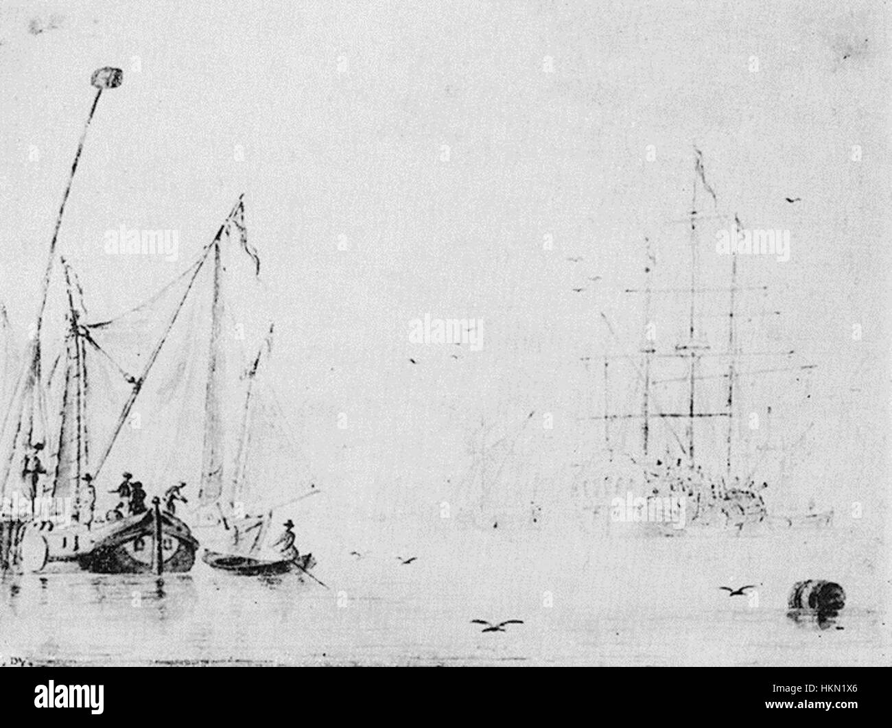 Large vessels at sea Black and White Stock Photos & Images - Alamy