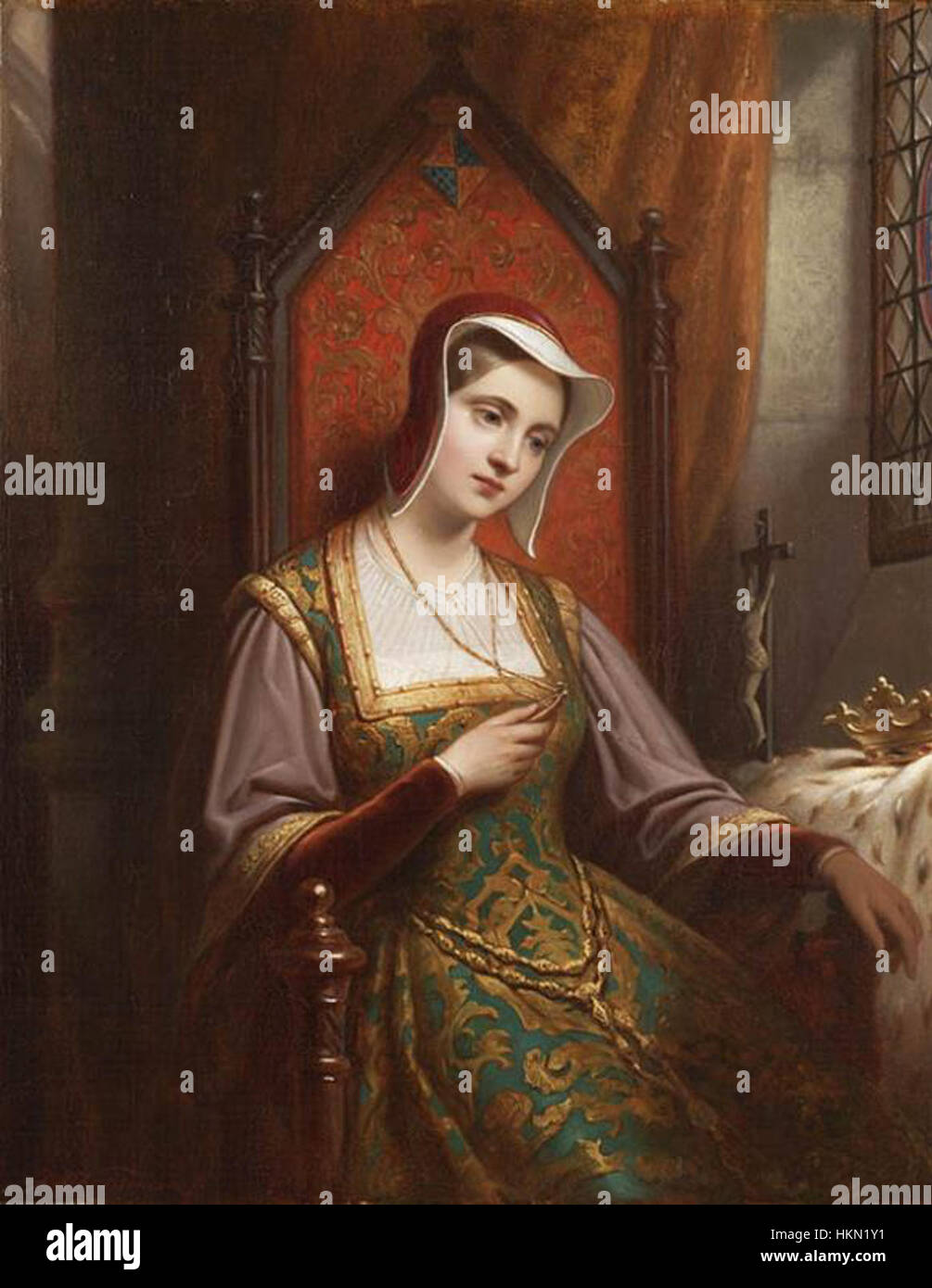 This artwork depicts Ada van Holland, a historical figure in exile. It ...