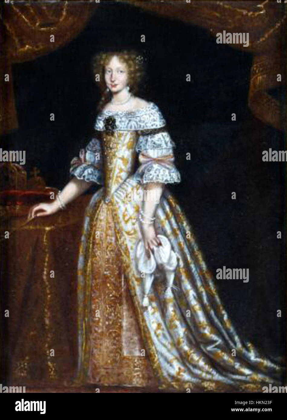 This anonymous portrait of Empress Eleonore captures her regal status ...