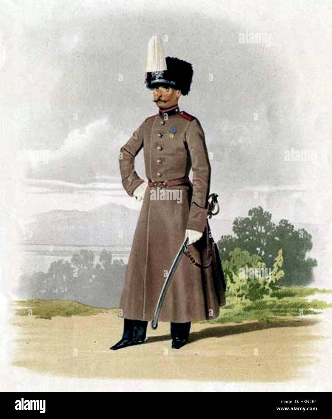 The artwork depicting changes in the uniforms and armament of the ...