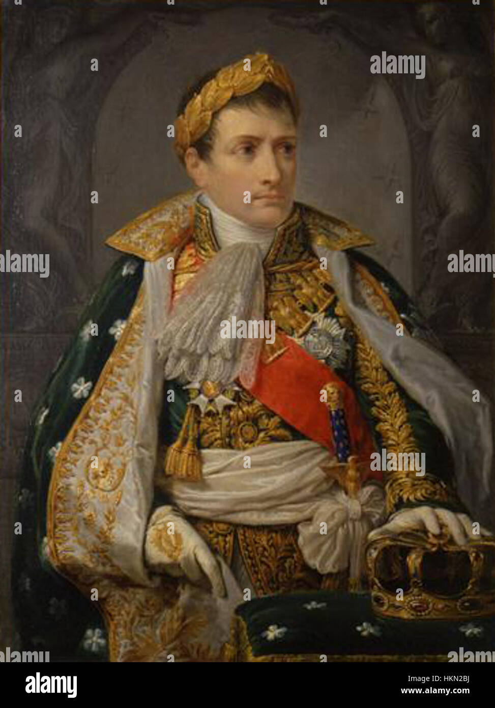 An oil painting by Andrea Appiani, an Italian artist known for his ...