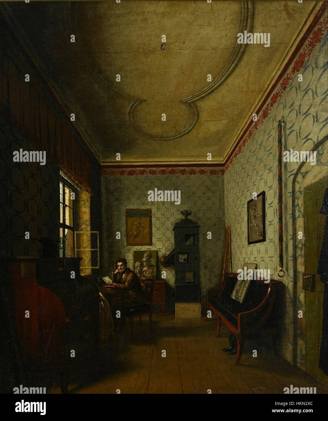 This painting by Aleksander Lesser, created in 1833, portrays a ...