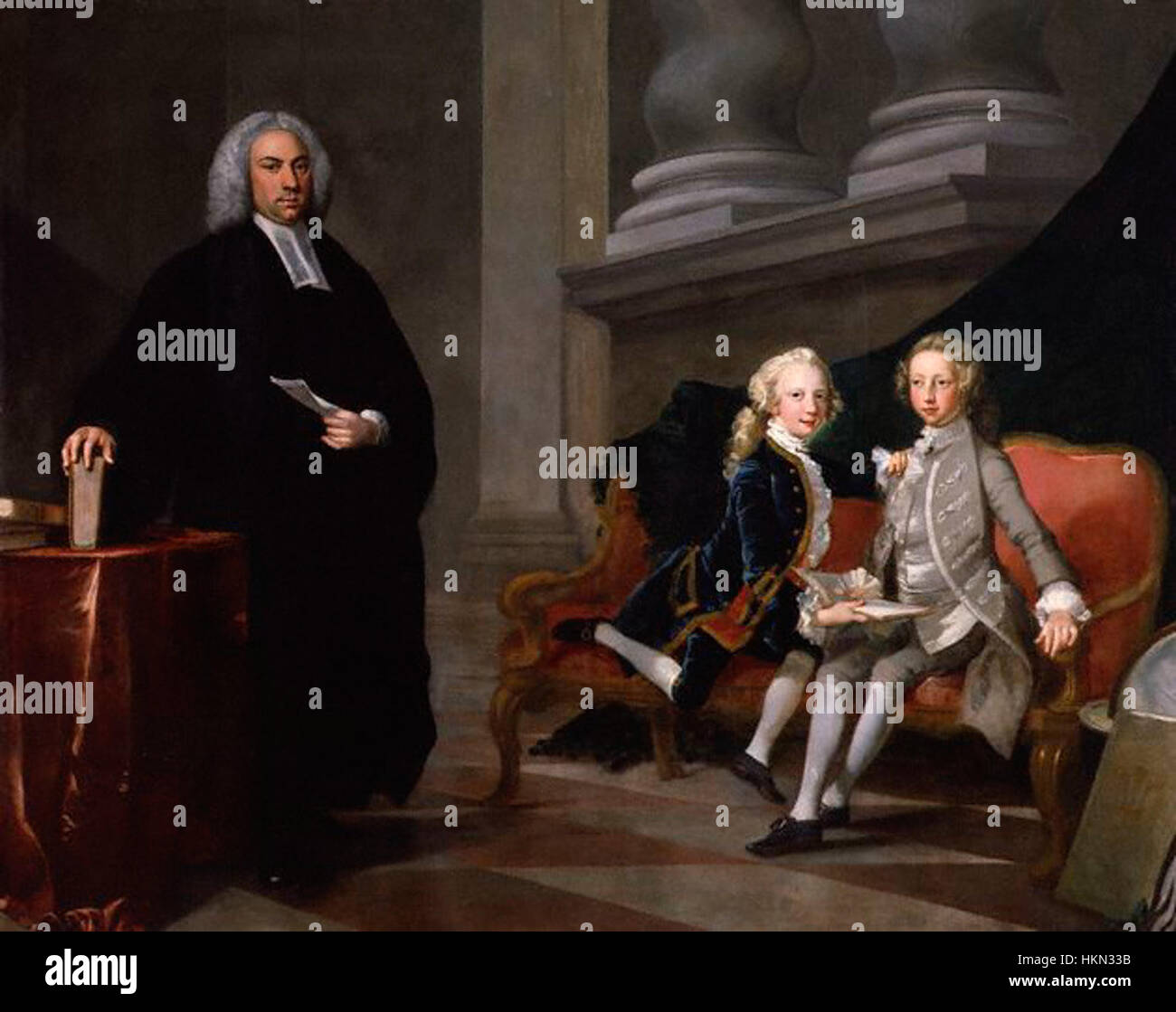 This portrait shows George Edward Augustus Ayscough, a British nobleman ...