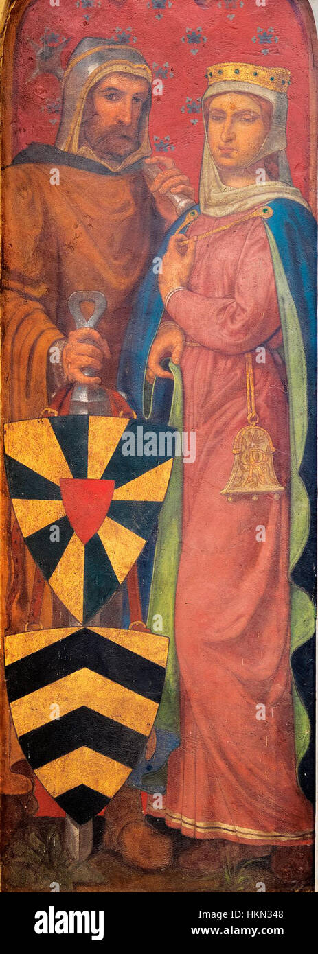 Baldwin VI of Flanders and Richilde of Hainault Stock Photo - Alamy