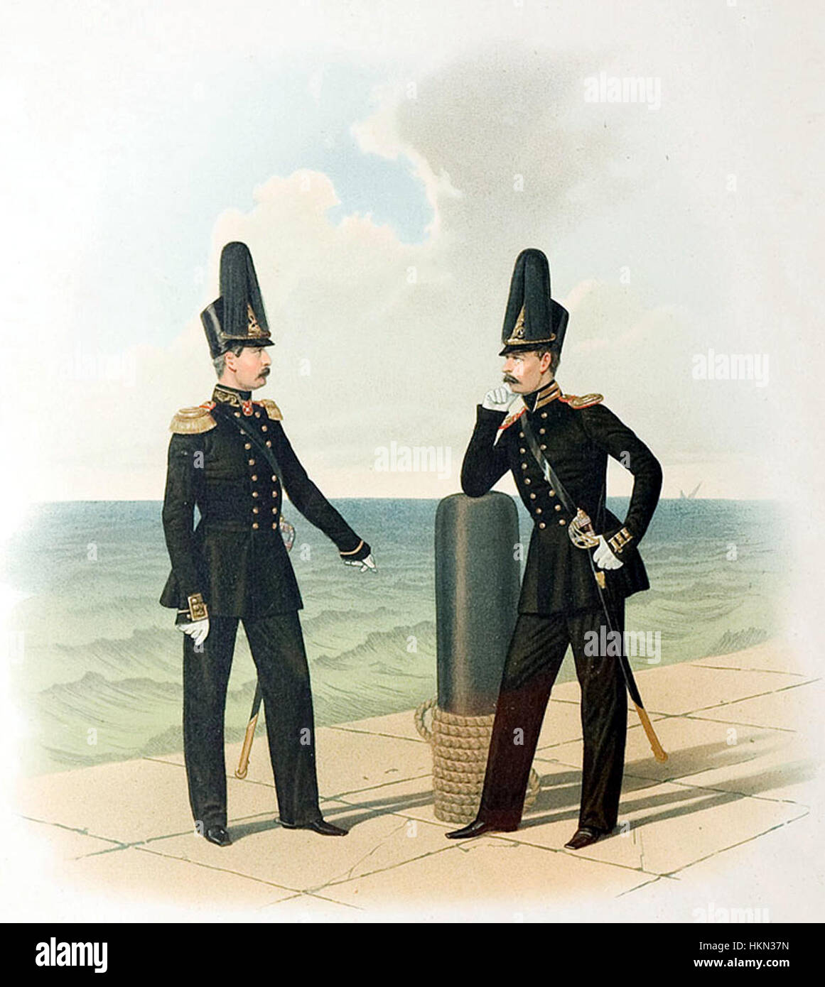 This artwork, titled '037 Changes in uniforms and armament of troops of ...