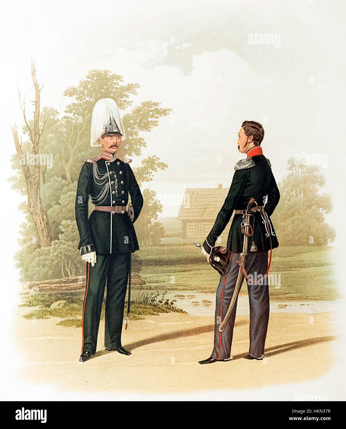 This artwork illustrates the evolution of uniforms and armament of the ...