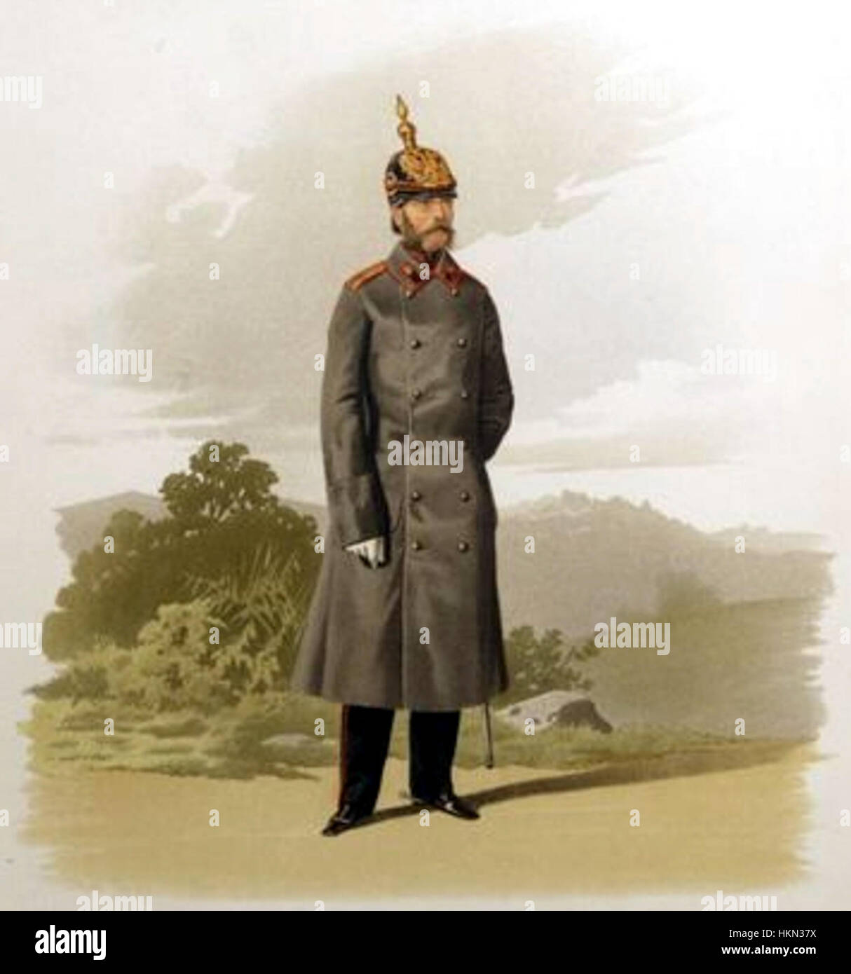 This artwork depicts the historical evolution of the uniforms and ...