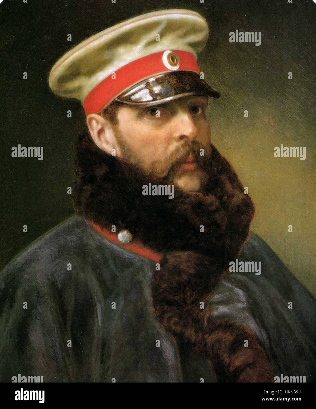 This detailed portrait of Alexander II of Russia, painted by ...